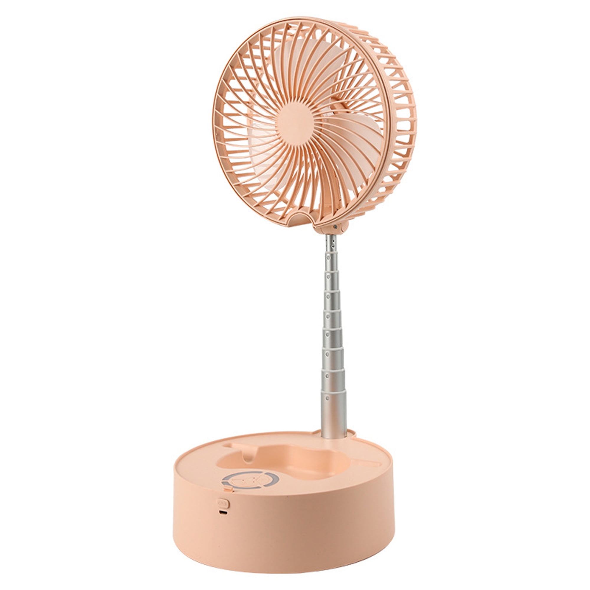 Portable Desk Fan,Foldable Pedestal Stand Floor Fan, Rechargeable ...