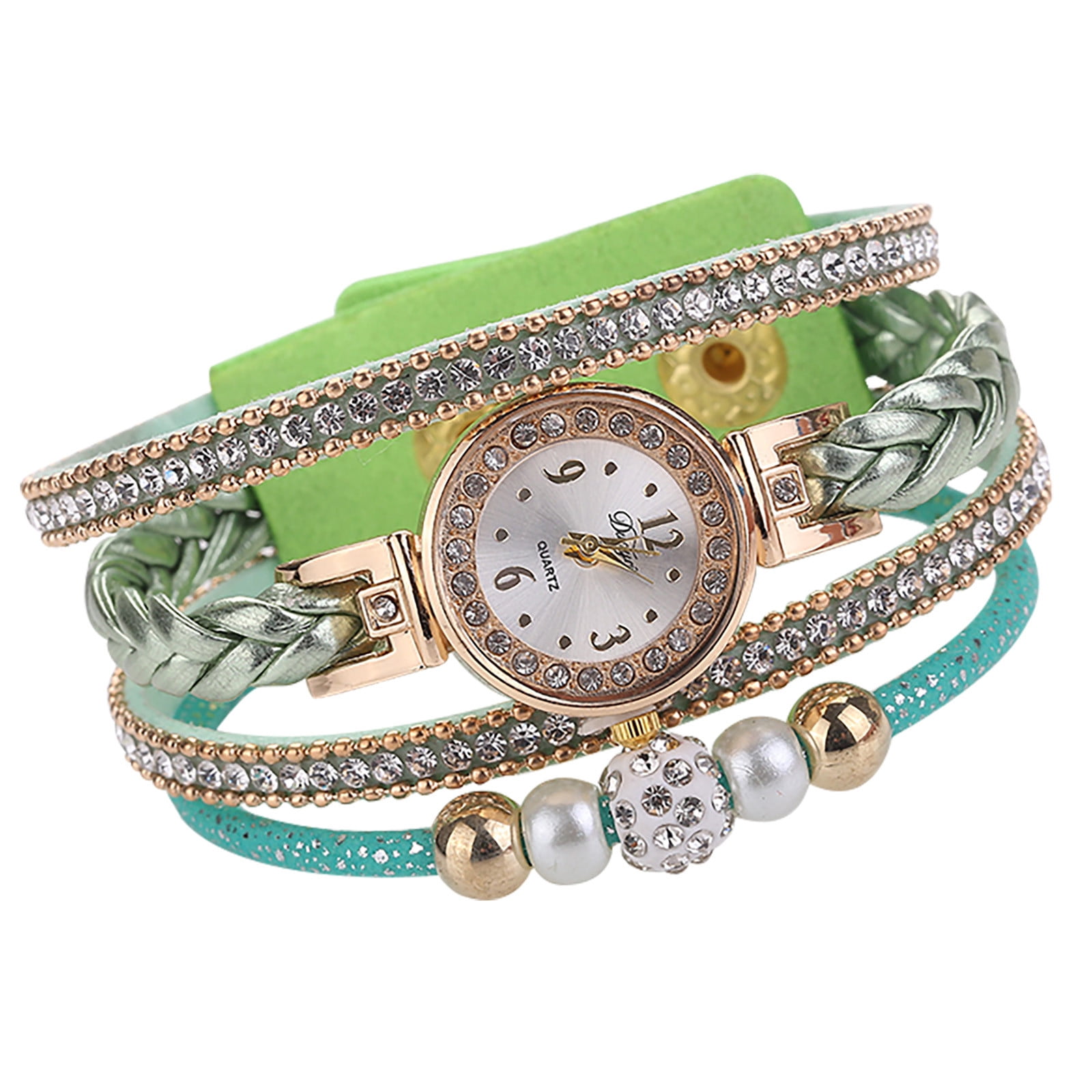 VerPetridure Women Watches Vintage Weave Wrap Quartz Wrist Watch ...