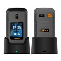 UNIWA V909T Dual Screen 2.8inches 4G Flip Cellphone Big Push-Button ...