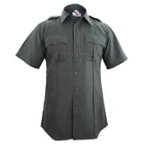 First Class 100% Polyester Short Sleeve Zippered Uniform Shirts - White ...
