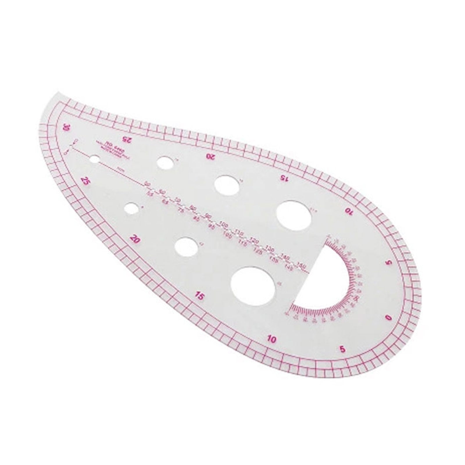 Clear Sewing Ruler French Curve Ruler for Guides Handmade Fabric Sewing ...
