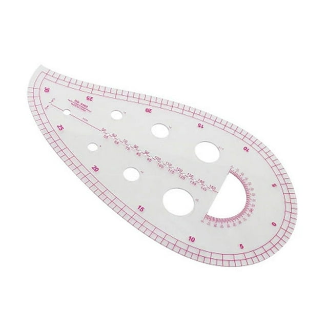 Clear Sewing Ruler French Curve Ruler for Guides Handmade Fabric Sewing ...