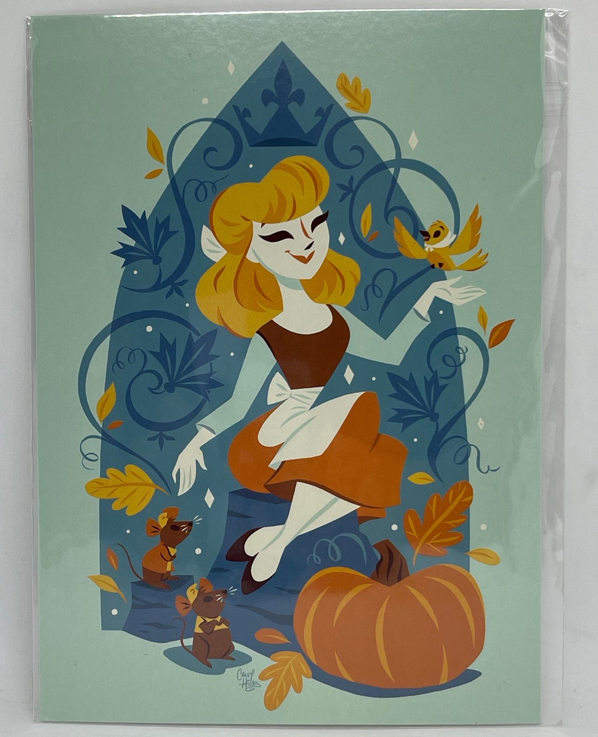Disney Parks Once Upon a Time by Caley Hicks Postcard Wonderground ...