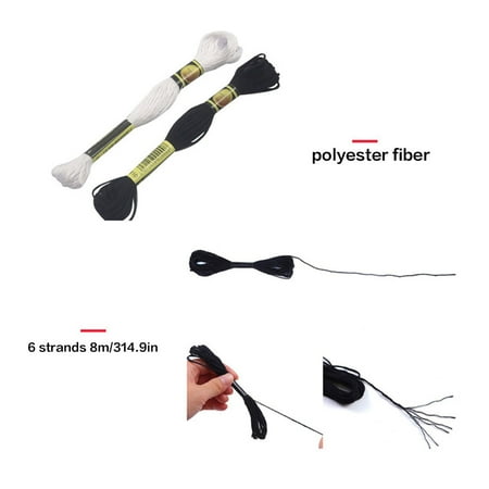 Embroidery Thread Handcraft String Supplies DIY Cross Stitch Floss Hand ...
