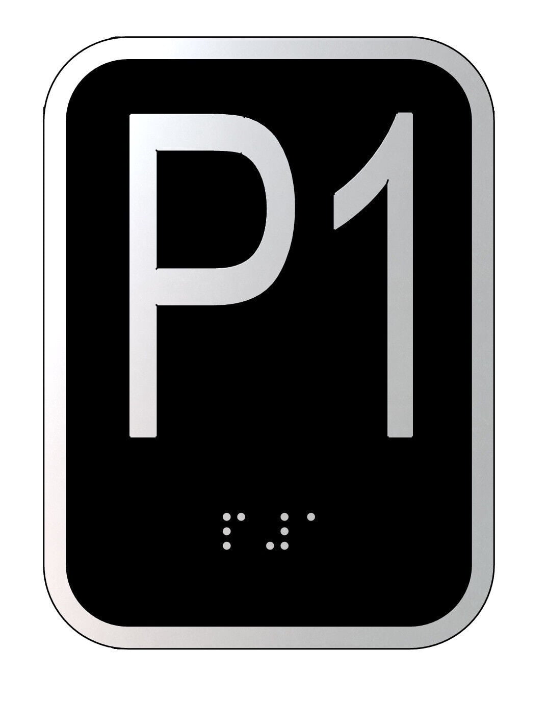 Elevator floor number P1 sign- Elevator Jamb Plate P1 ( 3x4, cast Iron ...