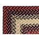 Better Trends Woodbridge Rectangular 24" x 96" Braided Rug - Cranberry ...