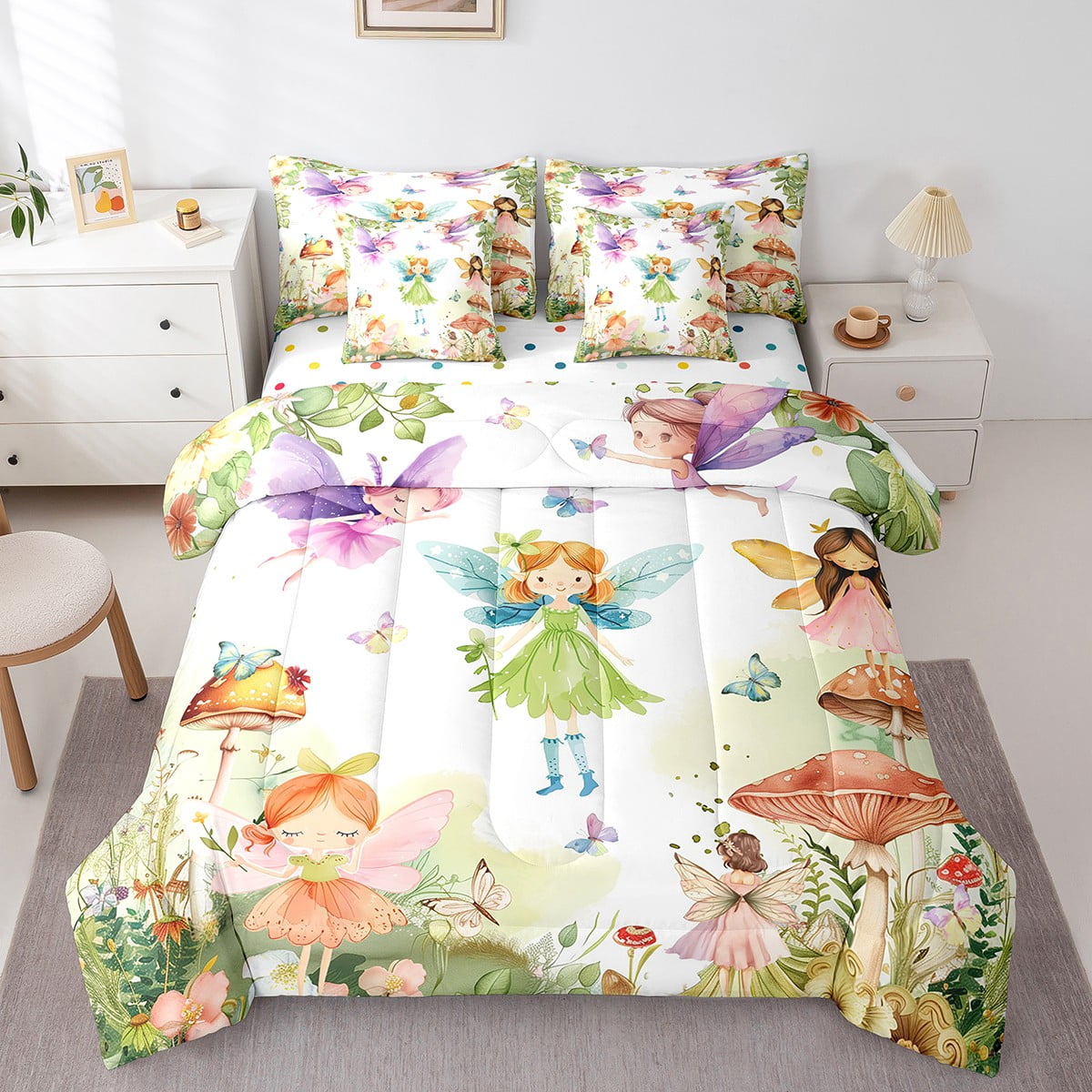 Click here for Erosebridal Cartoon Fairy Elf Bedding Sets Twin Si... prices