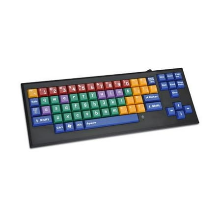 MyBoard-lc MB-lc Color Coded Computer Keyboard - Big 1" keys, All Lower ...
