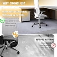 Heavy Duty Office Chair Mat for Carpeted Floors, 32x48 Inch Hard ...