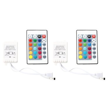 Daofin 2 Pack 44 Key RGB LED Strip Light Remote Controller Wireless ...
