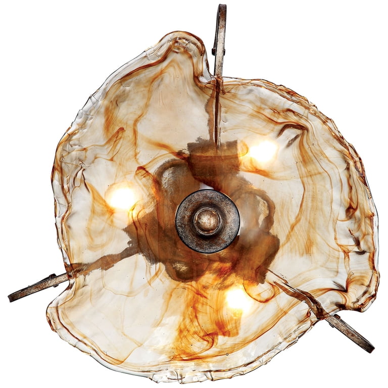 Franklin Iron Works Amber Scroll Lighting