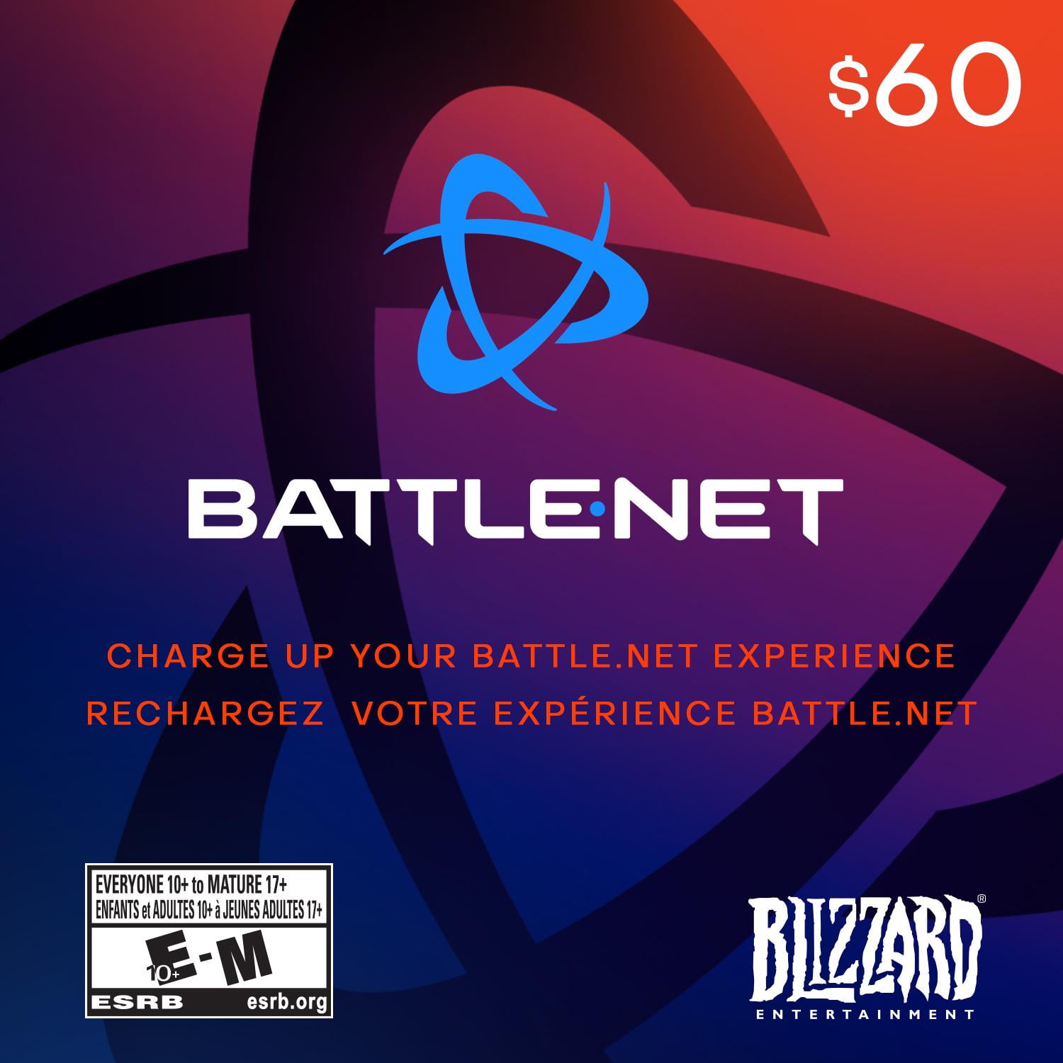 Click here for Blizzard $60 Battle. Net Balance (Digital Code) prices