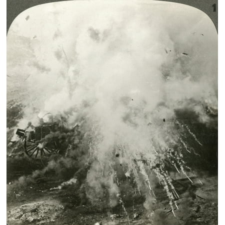 World War I: Explosion. /Nexplosion Of A British Ammunition Wagon ...