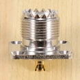 6X UHF SO-239 Female Jack Square Shape Solder Cup Coax Connector for ...