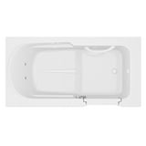 MediTub 30x60 Free Standing Walk-In Tub, Right Drain, White Whirlpool ...