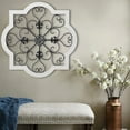 "Sintosin 24"" Vintage Wood & Metal Wall Decor, Rustic Iron Art for ...