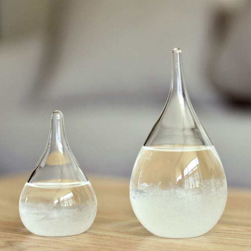Creative Stylish Desktop Drops Storm Glass Crafts Weather Bottle ...