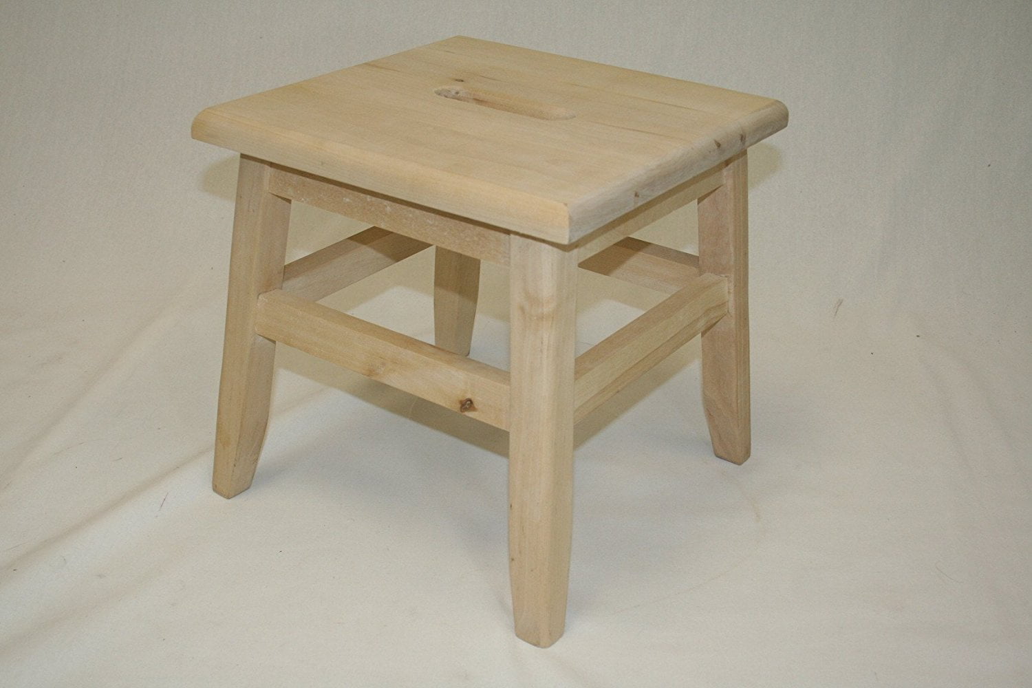 eHemco Solid Hardwood Step Stool, 12.25 Inches, Unfinished - Walmart.com