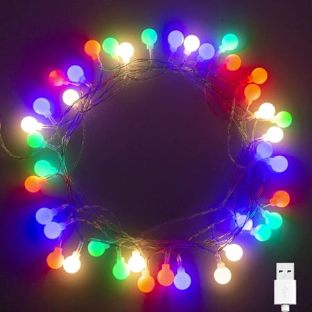6M String Lights,Ball String Lights,40 Small Balls IP65 Waterproof ...