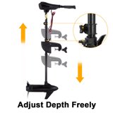 Costway New 86lbs Freshwater Transom Mounted Trolling Motor 36" Shaft - Walmart.com