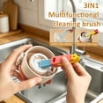 Detail Crevice Brush, 3-in-1 Tiny Bottle Cap Gasket Groove Cleaner with ...