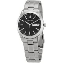 Seiko Classic Men's Watch, Quartz Movement, Blue Dial, Silver-Tone ...