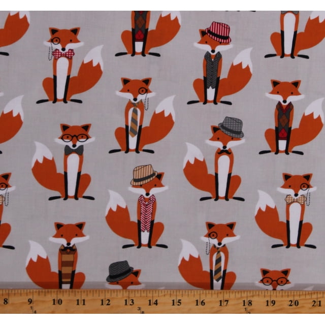 Cotton Fox and the Houndstooth Dressed-up Foxes Woodland Animals on ...