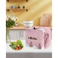 Pink Christmas Stand Mixer Dust Cover with Storage Pocket & Handles ...