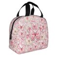 Butterfly Lunch Bag Reusable Zipper Closure Leakproof Insulated Lunch ...