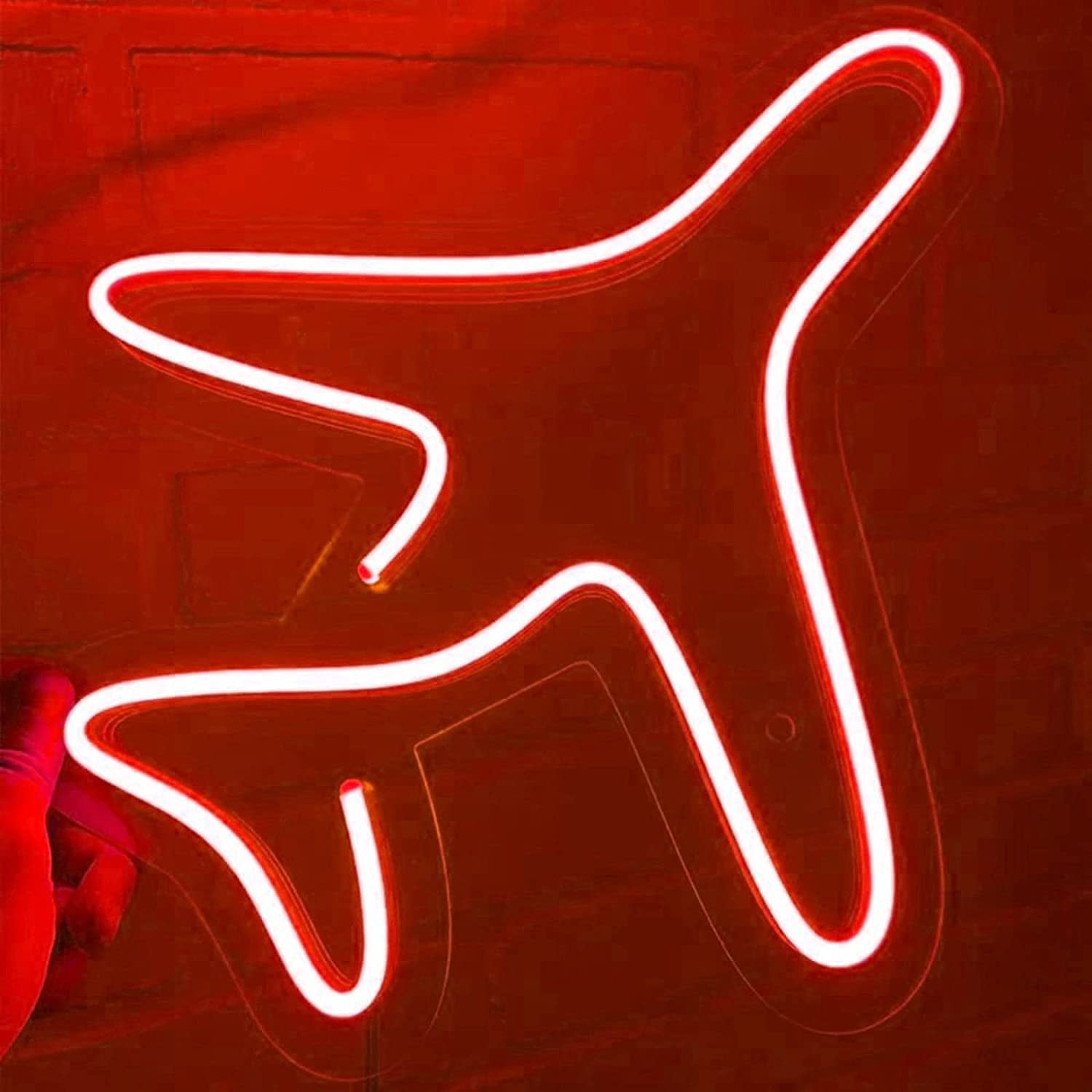 LINLIN Neon Night Light, Airplane Neon Sign, LED Acrylic Neon Sign for ...