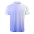 BRGZLK Polo Shirts for Men Summer Trendy Ombre Short Sleeve Collared ...