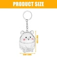 DESIGNICE Hamster Furs Preservations Keychain Memorial for Pet Owners ...