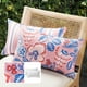 Phantoscope Outdoor Waterproof Floral Printed Decorative Throw Pillow ...