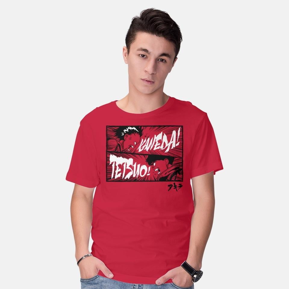 Buy TeeFury Men’s Graphic T-shirt Kaneda! Tetsuo! - Anime | Movie | Red ...