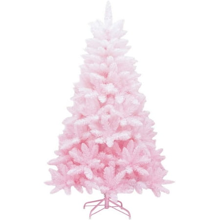 Romantic Pink Artificial Christmas Tree,EcoFriendly PVC Xmas Tree Easy ...