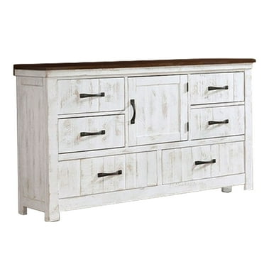 Transitional Style Poised Wooden Dresser, Rustic Natural Brown ...