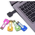 USB Flash Drive,5 Pack/2G Topesel Key Shape Metal Thumb Drive-Black ...