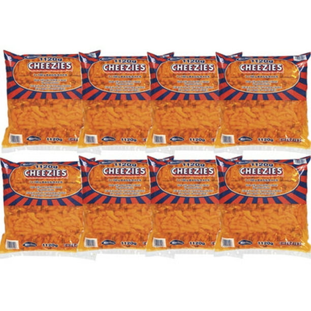 Hawkins Cheezies Corn Snacks 1120 Grams/39.5 Oz - 7x160 g Bags (8/Case ...