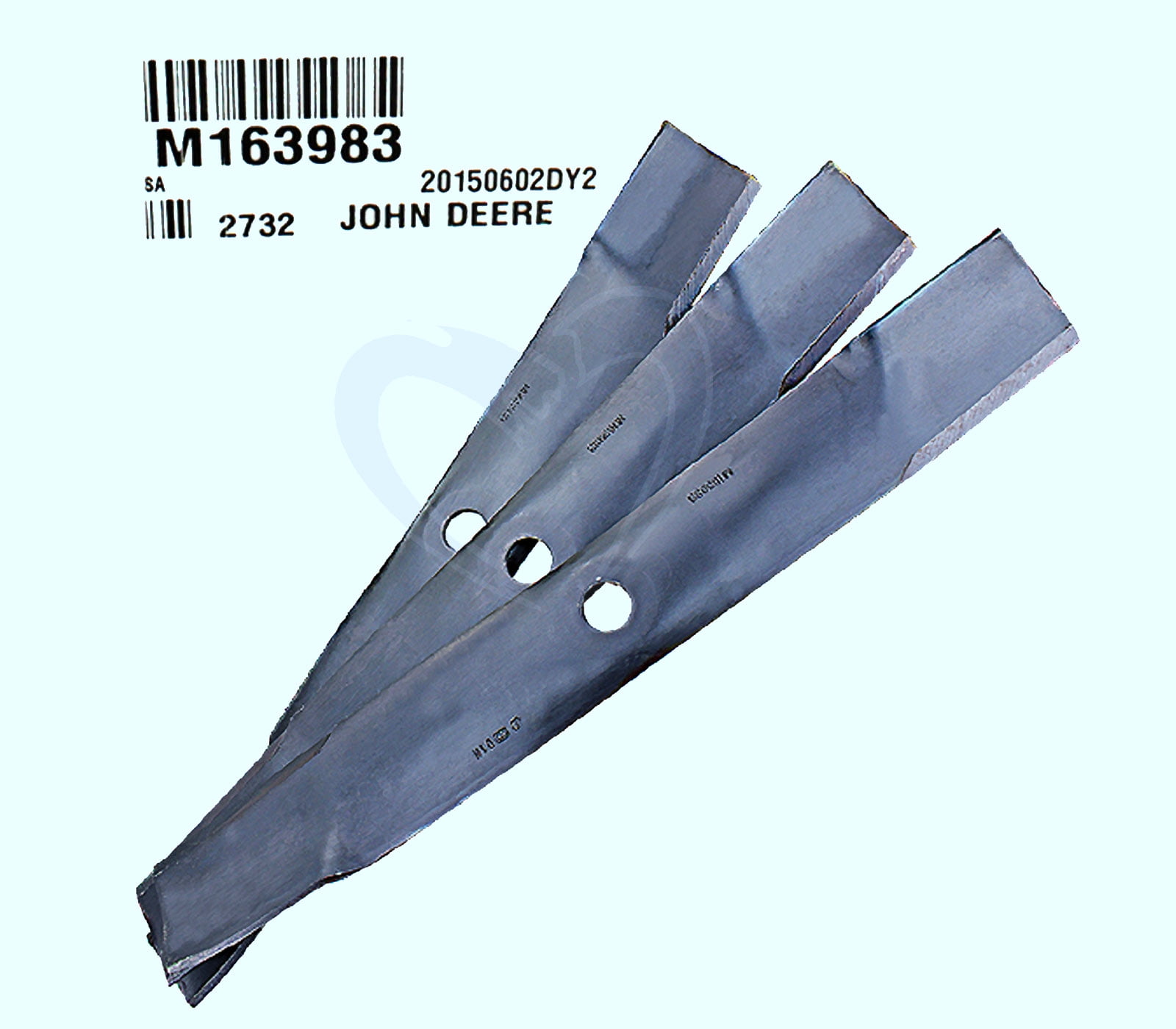 John Deere M163983 Standard Mower Blades, Set of 3 - Walmart.com