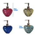 AOOOWER Heart Shaped Ceramic Soap Dispenser Hand Sanitizer Bottle ...