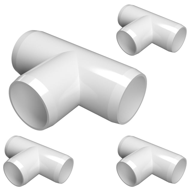 FORMUFIT PVC Fitting, Standard Tee , Furniture Grade, 1-1/4" Size ...