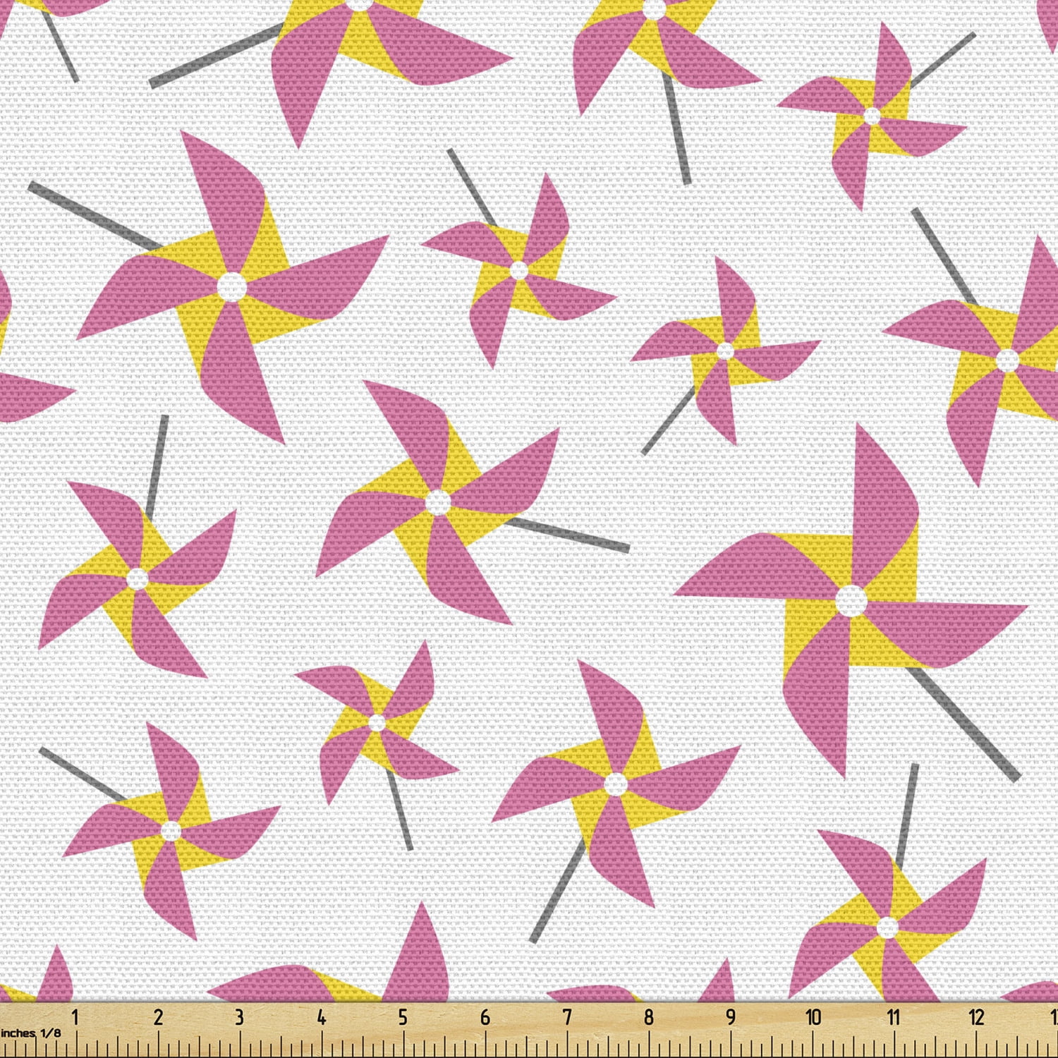 Pinwheel Fabric by the Yard, Fun Times with Pinwheels Toys Playing Wind ...