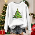 ClodeEU Women's Christmas Fleece Sweatshirt ,Cute Santa Claus Graphic ...