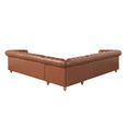 104'' Modular Sectional Cloud Couch, 6 Seater Corner Sofa with Wooden Legs, Retro Style L Shaped ...