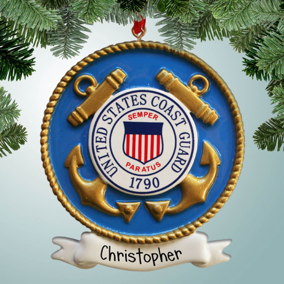 Personalized Coast Guard Christmas Ornament - Armed Forces - United ...
