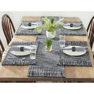 LR Home Natural Jute Brown 1 ft. 4 in. x 6 ft. 8 in. Rectangle Table ...