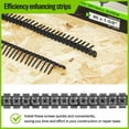 Meite 1,000 Counts /Box Collated Coarse Thread Drywall Screws 1-5/8 ...