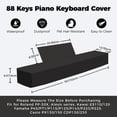 88 Keys Piano Keyboard Cover-Waterproof, Dustproof & Pet Hair Resistant ...