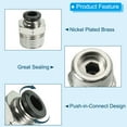 Uxcell 6mm x 3/8"NPT Male Thread Push to Connect Fittings Pneumatic Air line Quick Connect ...