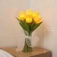 20 PCS Lighted Tulips, Real Touch PU Tulip Light, 15-Inch Floral ...